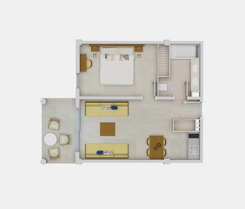 Rooms of Inturotel Sa Marina Aparthotel in Cala D'Or (Mallorca)